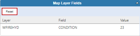 View or Reset Map Layer Fields